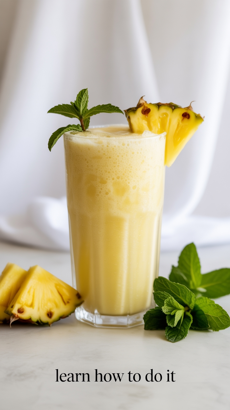 Pineapple + Mint=Belly Slimmer Shake